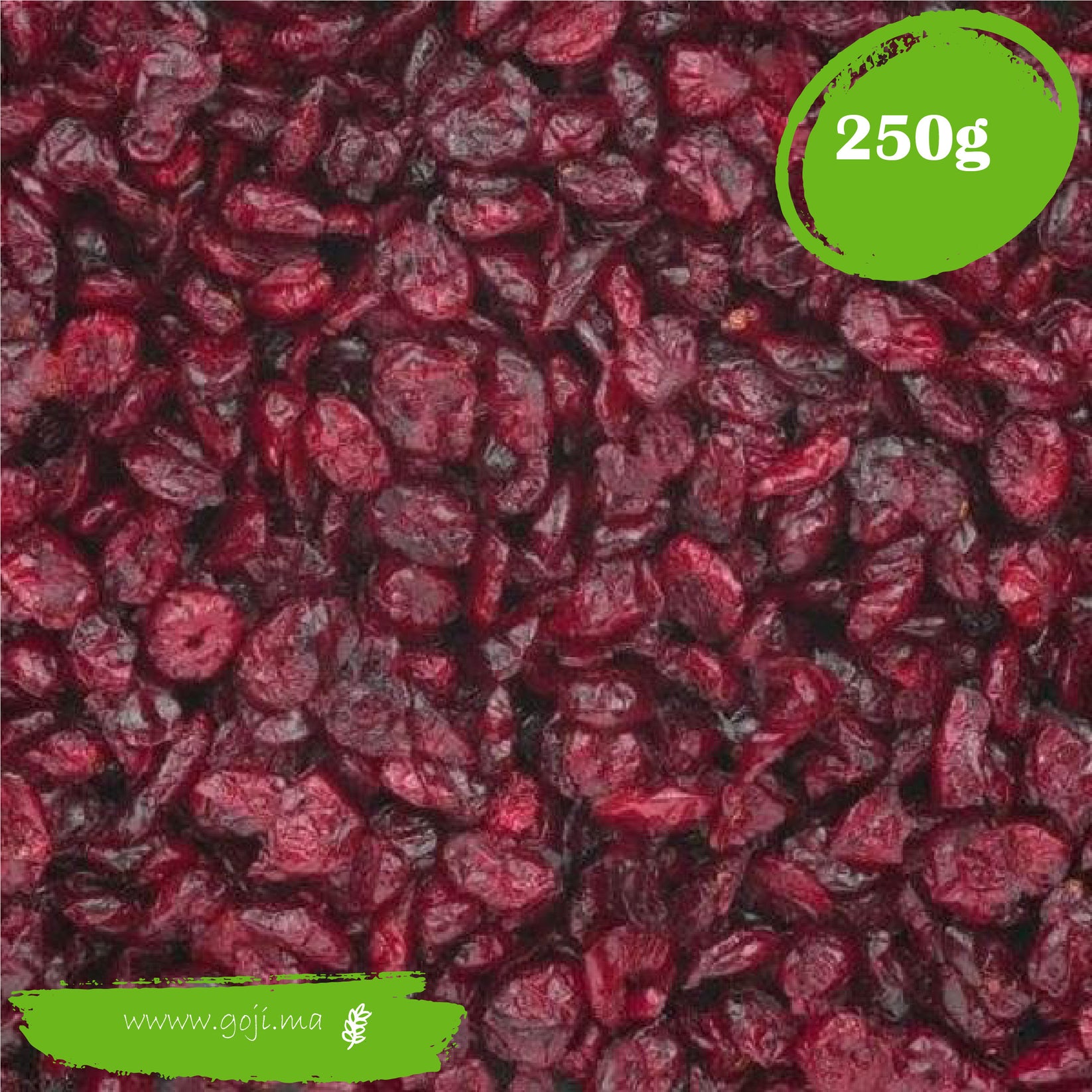 Canneberges, Cranberry Bio séchées – GOJI MAROC